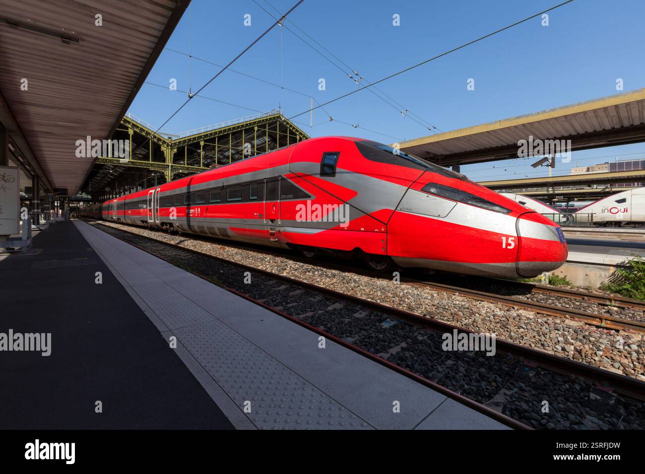 Trenitalia Frecciarossa 1000 train at Paris Lyon railway station, Paris ...