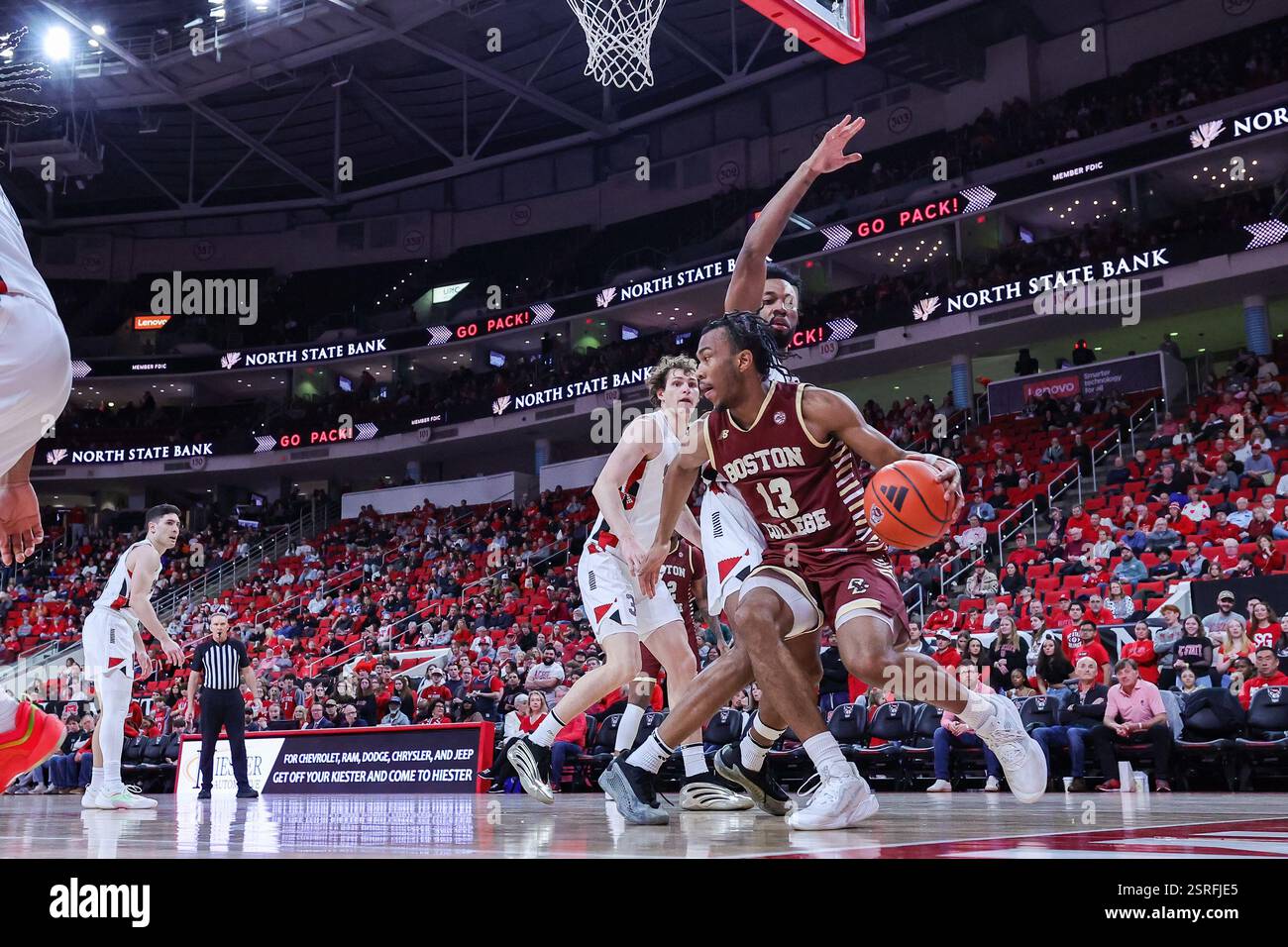 Raleigh, North Carolina, USA. 15th Feb, 2025. Boston College Eagles ...