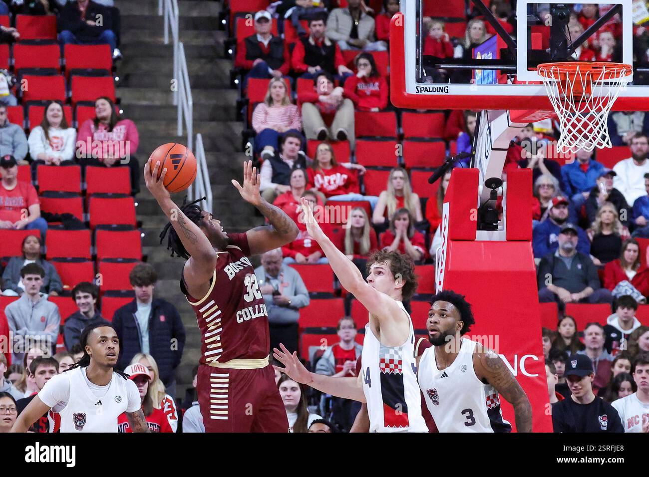 Raleigh, North Carolina, USA. 15th Feb, 2025. Boston College Eagles ...