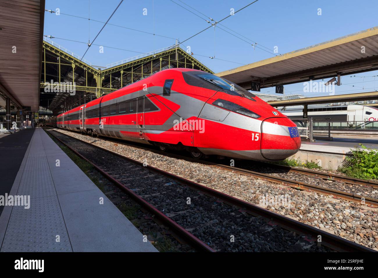 Trenitalia Frecciarossa 1000 train at Paris Lyon railway station, Paris ...