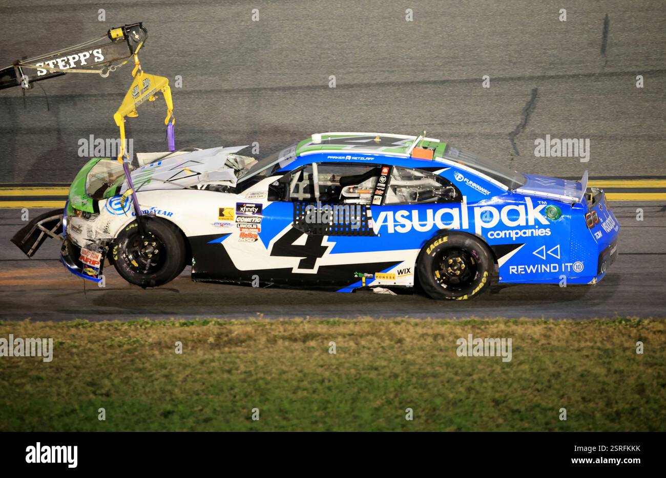 DAYTONA BEACH, FL - FEBRUARY 15: Parker Retzlaff (#4 Alpha Prime Racing ...