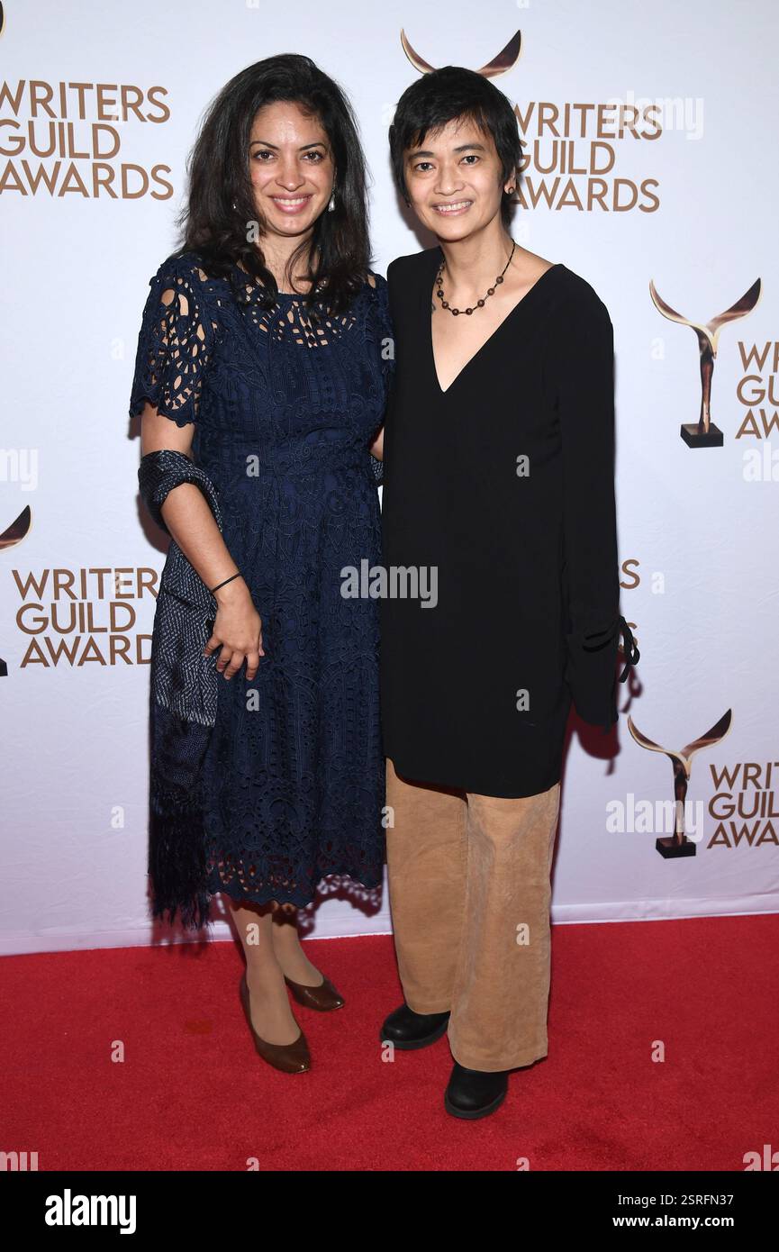 New York, USA. 15th Feb, 2025. Desireena Almoradie (r) attends the 2025 ...