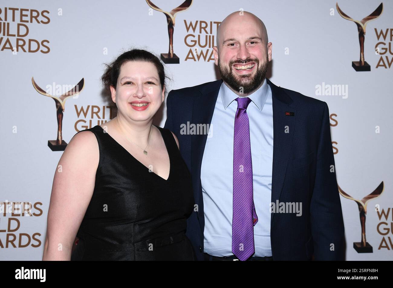 New York, USA. 15th Feb, 2025. Sam Wheeler (R) attends the 2025 Writers ...