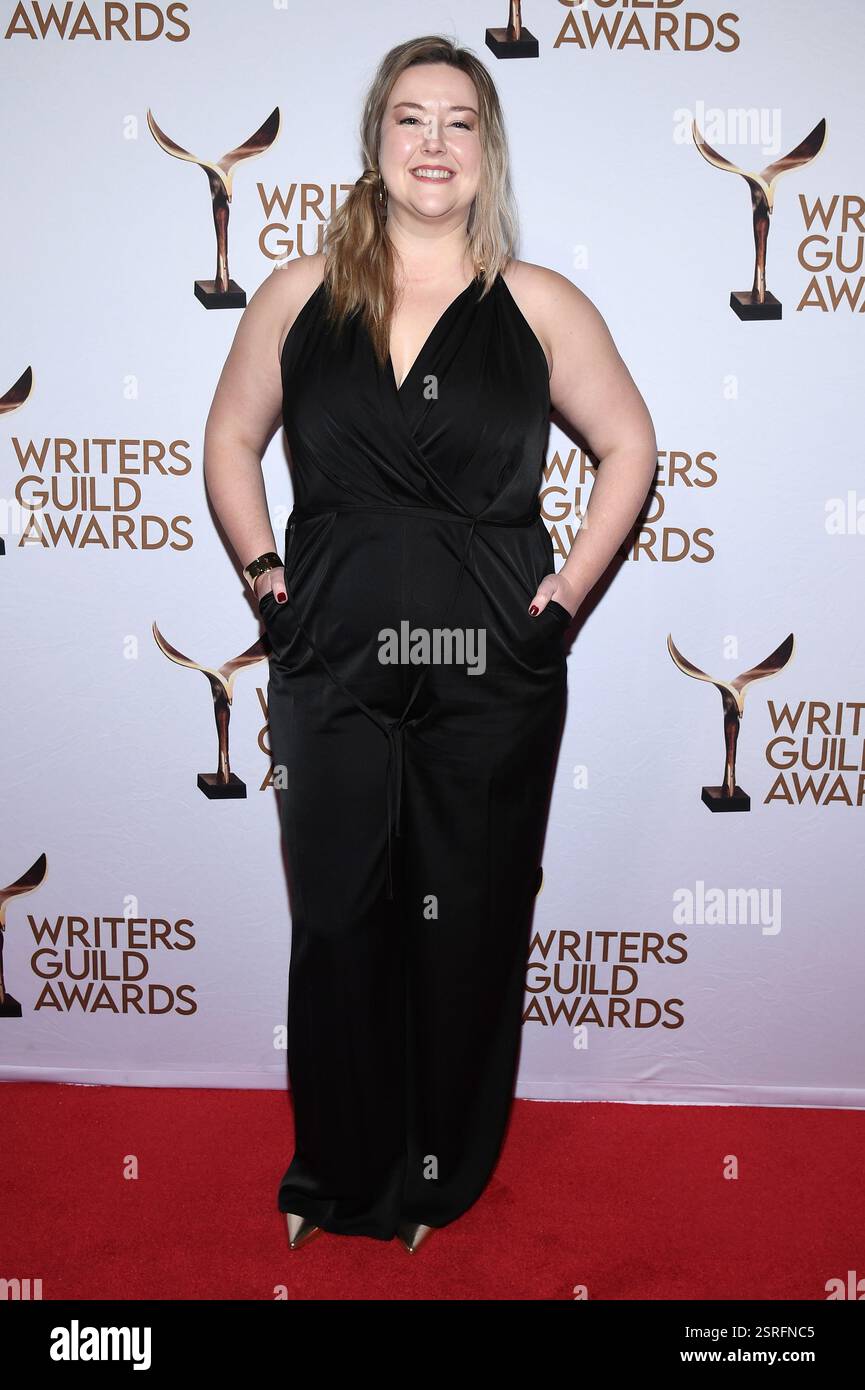 New York, USA. 15th Feb, 2025. Taylor Kay Phillips attends the 2025 Writers Guild Awards New ...