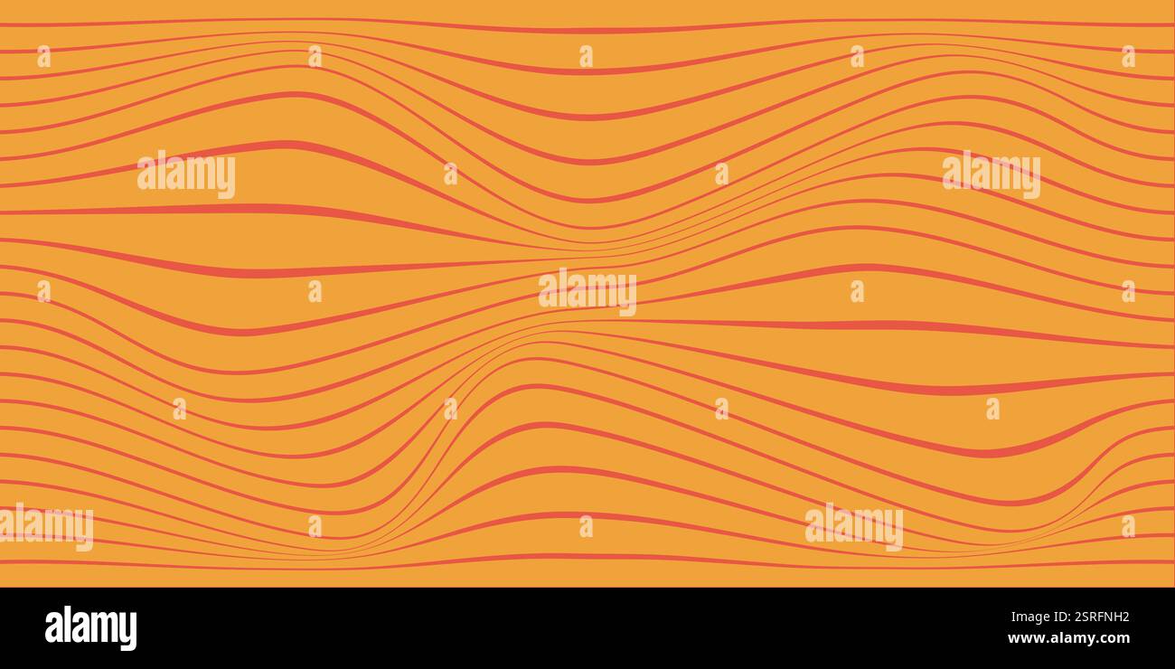 Abstract Orange Wavy Lines Pattern with Vibrant Repetition for Creative ...