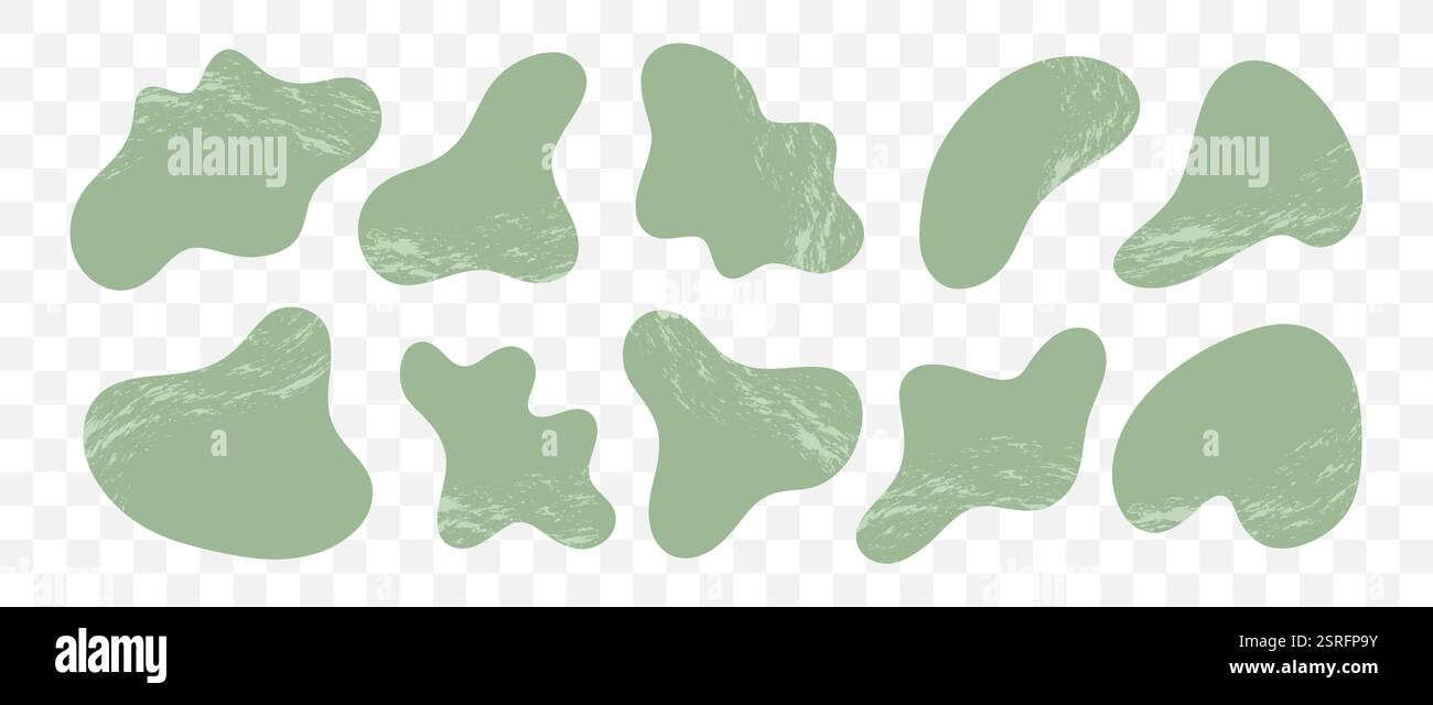 Freeform colorful shapes. Abstract irregular random blobs. Modern graphic design elements ...