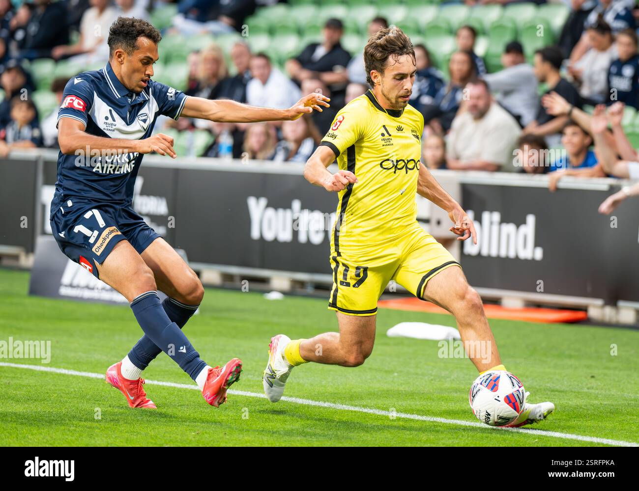 Melbourne, Australia. 14th Feb, 2025. Wellington Phoenix's Sam Sutton ...