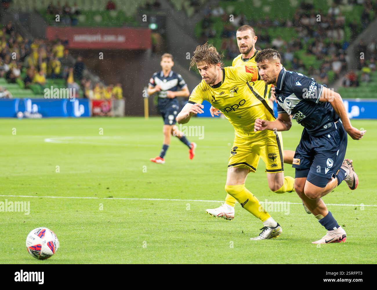 Melbourne, Australia. 14th Feb, 2025. Melbourne Victory's Zinedine ...