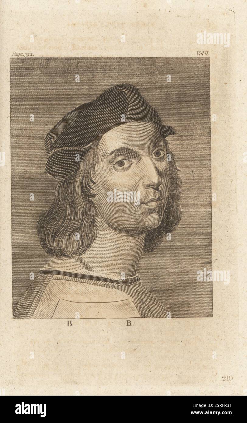 Self-portrait of the Italian Renaissance painter Raphael, Raffaello ...