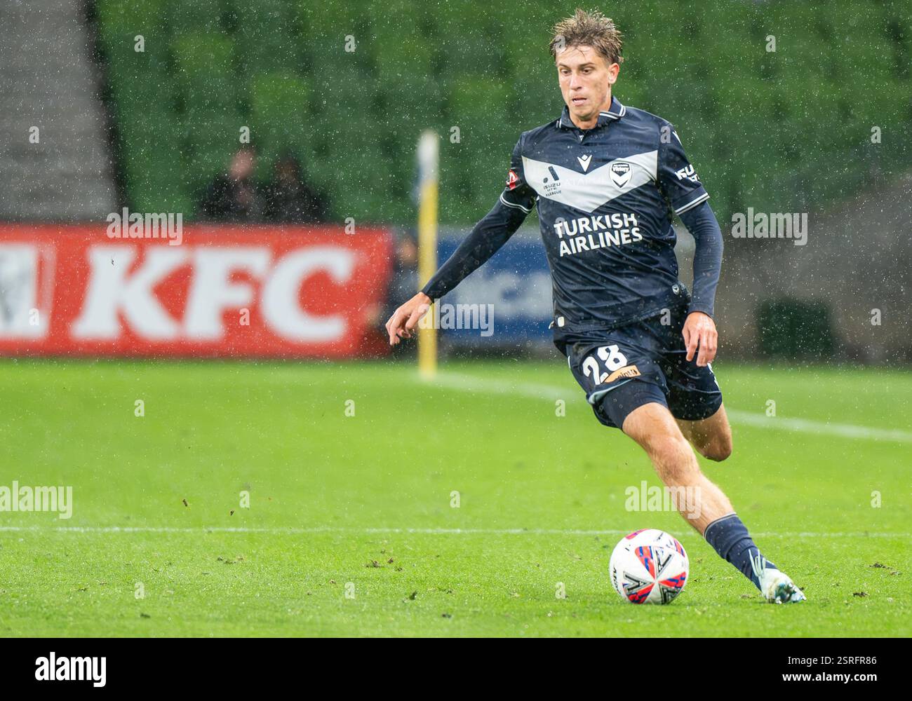 Melbourne, Australia. 14th Feb, 2025. Melbourne Victory's Kasey Bos seen in action during the A ...