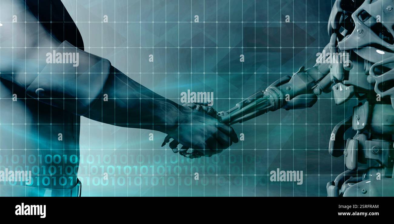 Human vs machine abstract concept hi-res stock photography and images ...