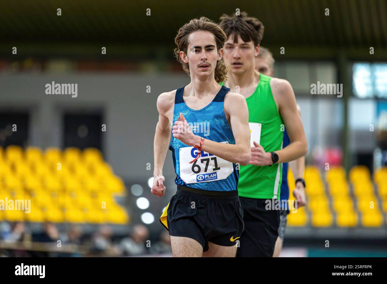 Dortmund, Deutschland. 15th Feb, 2025. Matti Schmidt (Erfurter LAC ...