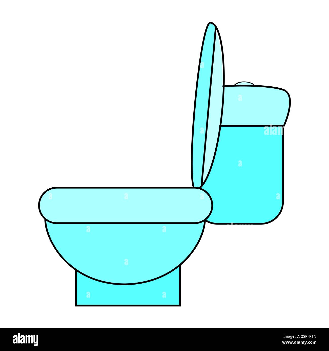 Toilet bowl illustration. Side view Stock Vector Image & Art - Alamy