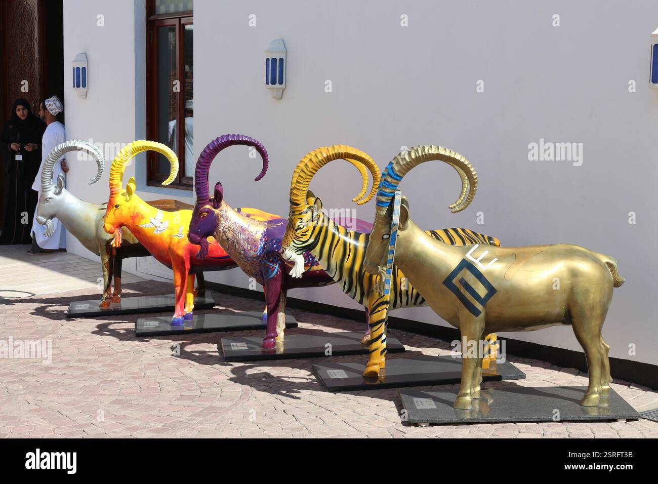 Colourful Goat Statues - Bait Al Bagh Museum - Al Saidiya Street Old ...