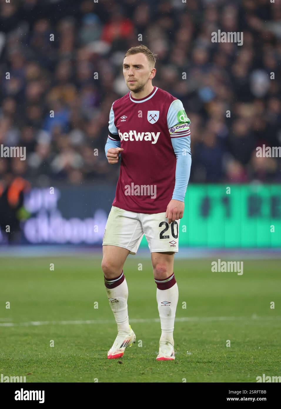 London, UK. 15th Feb, 2025. Jarrod Bowen (WHU) at the West Ham United v ...
