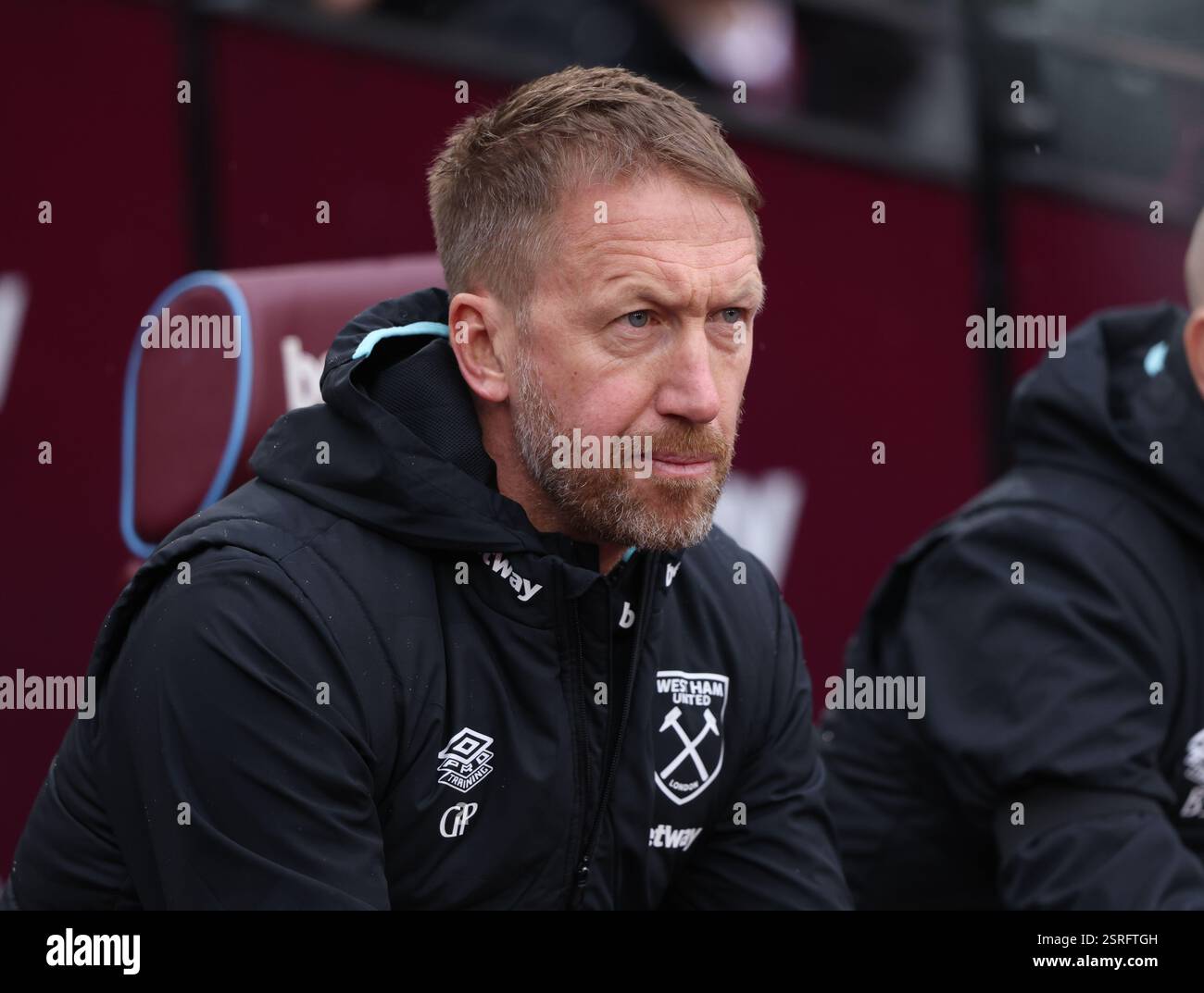 London, UK. 15th Feb, 2025. Graham Potter (West Ham manager) at the ...
