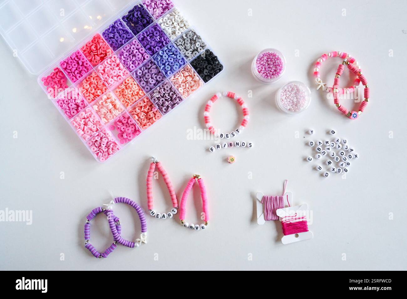 Diy jewellery making. Bead work, craft design hobby Stock Photo - Alamy