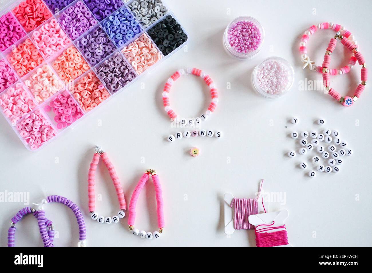 Diy jewellery making. Bead work, craft design hobby Stock Photo - Alamy