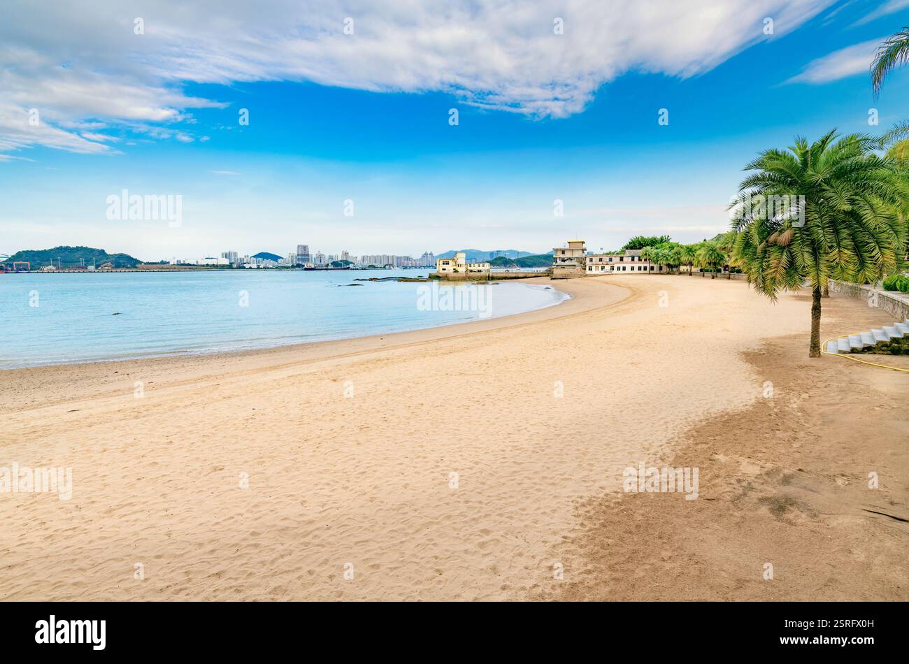 The coastal beach of Gulangyu Island, Xiamen, Fujian, China Stock Photo ...