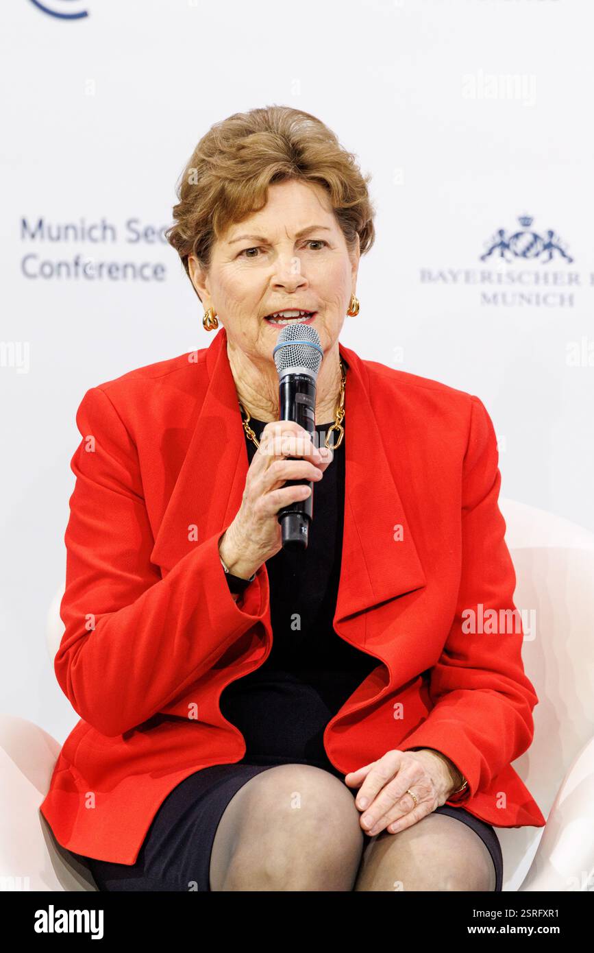 Munich, Germany. 15th Feb, 2025. Cynthia Jeanne Shaheen, US politician ...