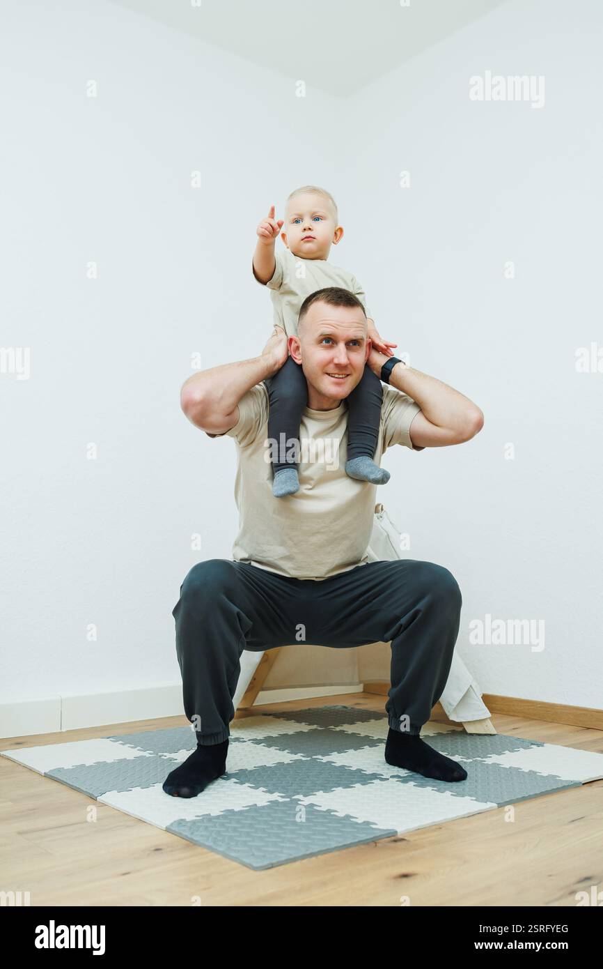 A devoted father enjoys spending quality time with his child by ...