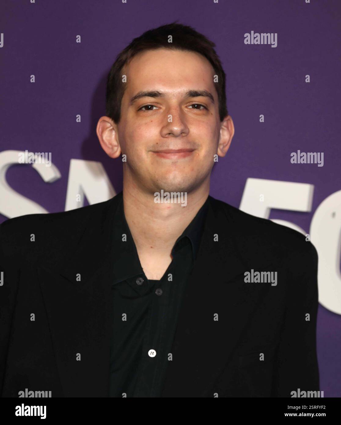 February 14, 2025, New York, New York, USA: Actor ANDREW DISMUKES seen ...