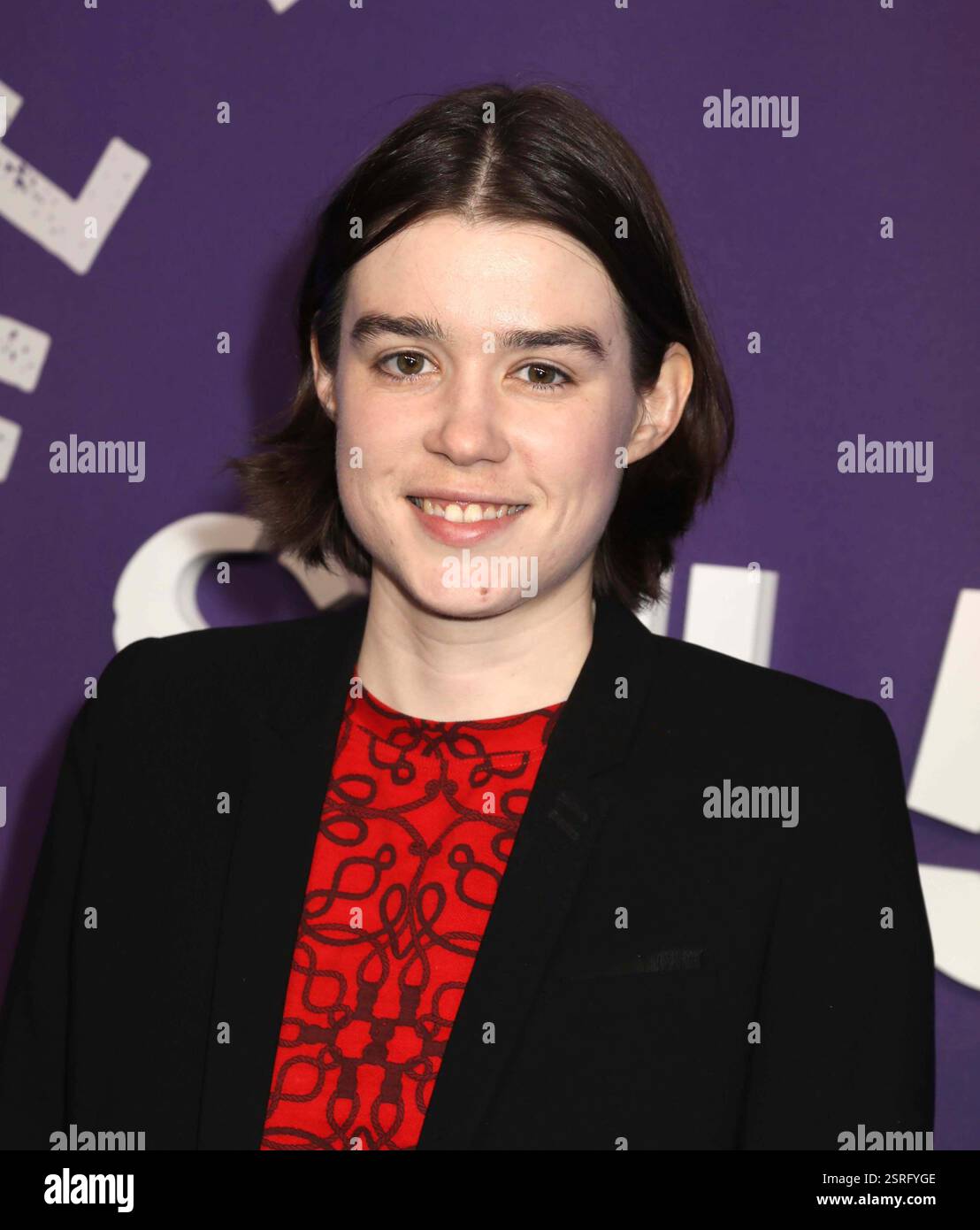 February 14, 2025, New York, New York, USA: Actor JANE WICKLINE seen at ...