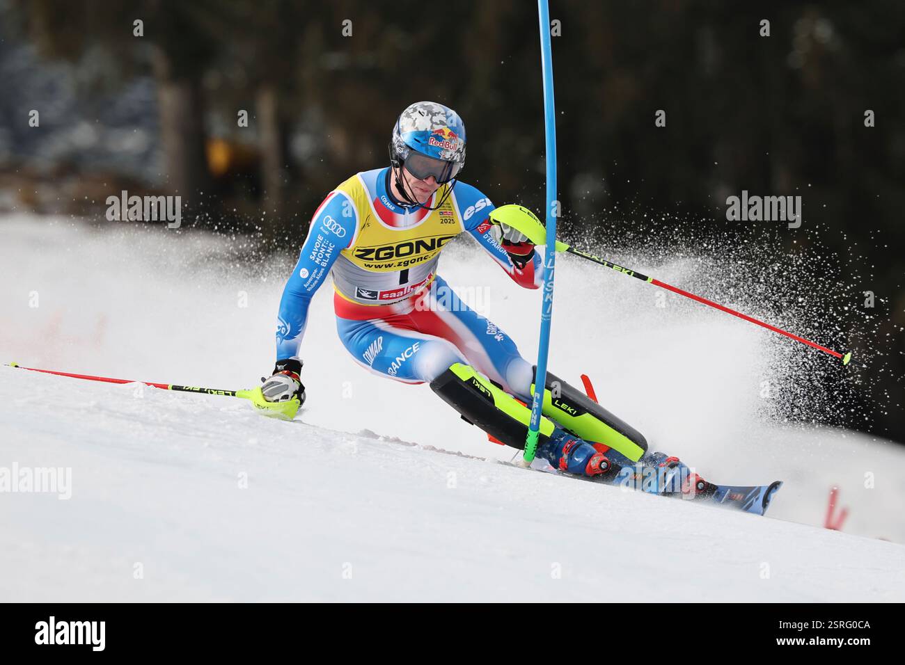 France's Clement Noel competes in a men's slalom, at the Alpine Ski ...