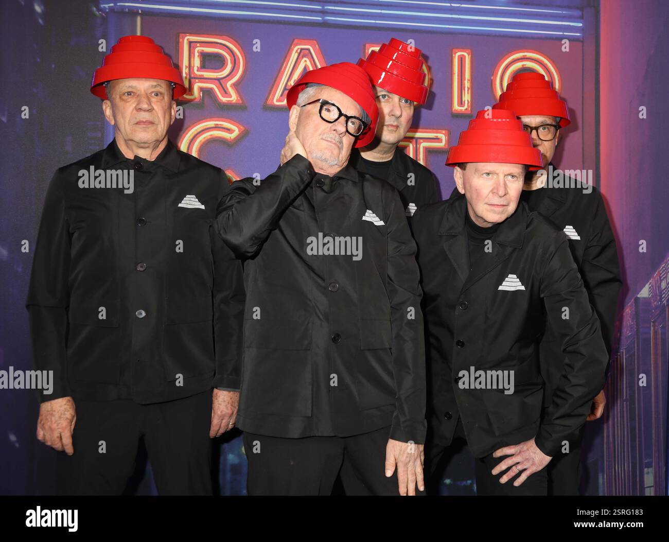 February 14, 2025, New York, New York, USA: DEVO bandmates BOB ...