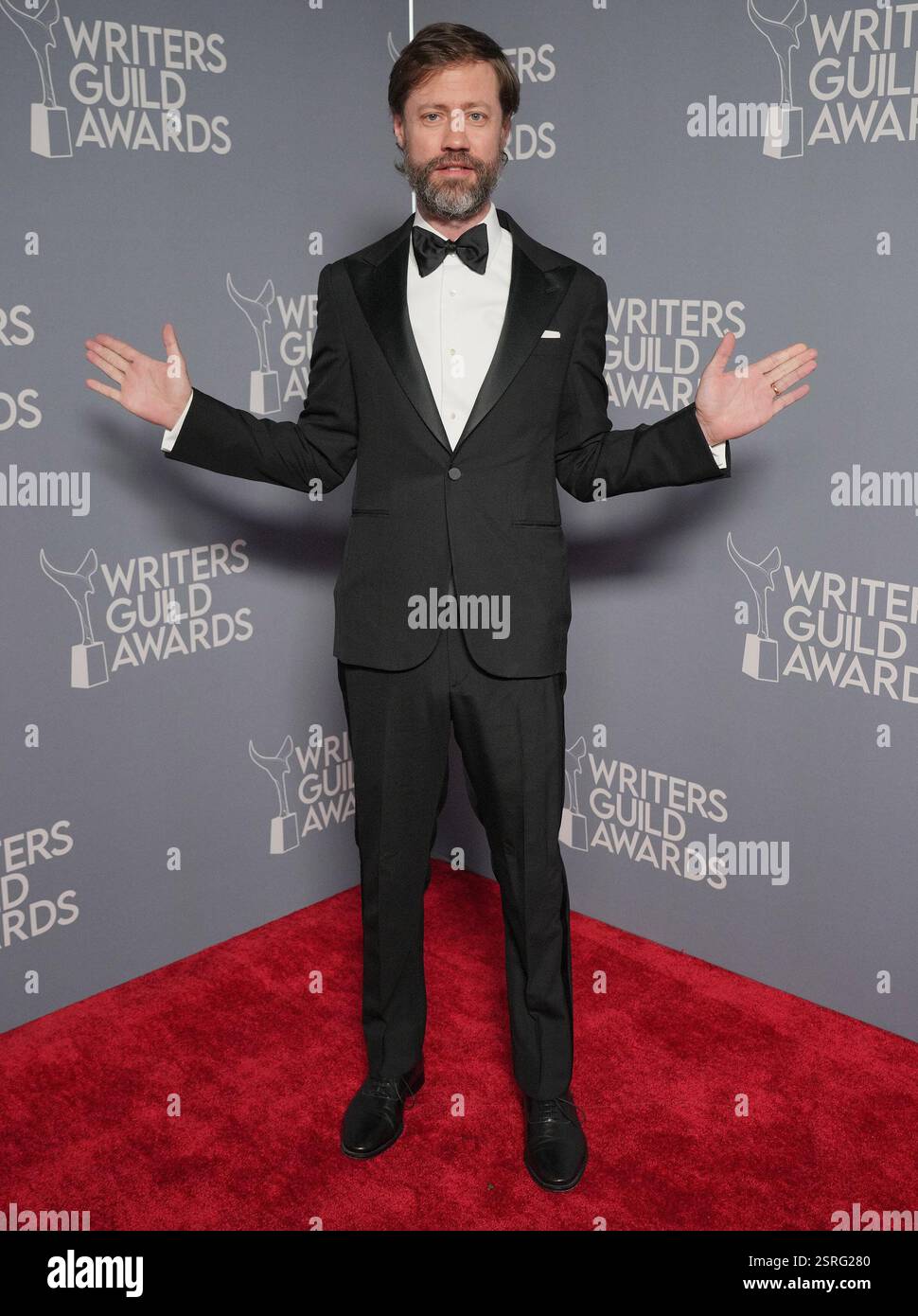 Los Angeles, USA. 15th Feb, 2025. Graham Wagner arrives at the 2025 ...