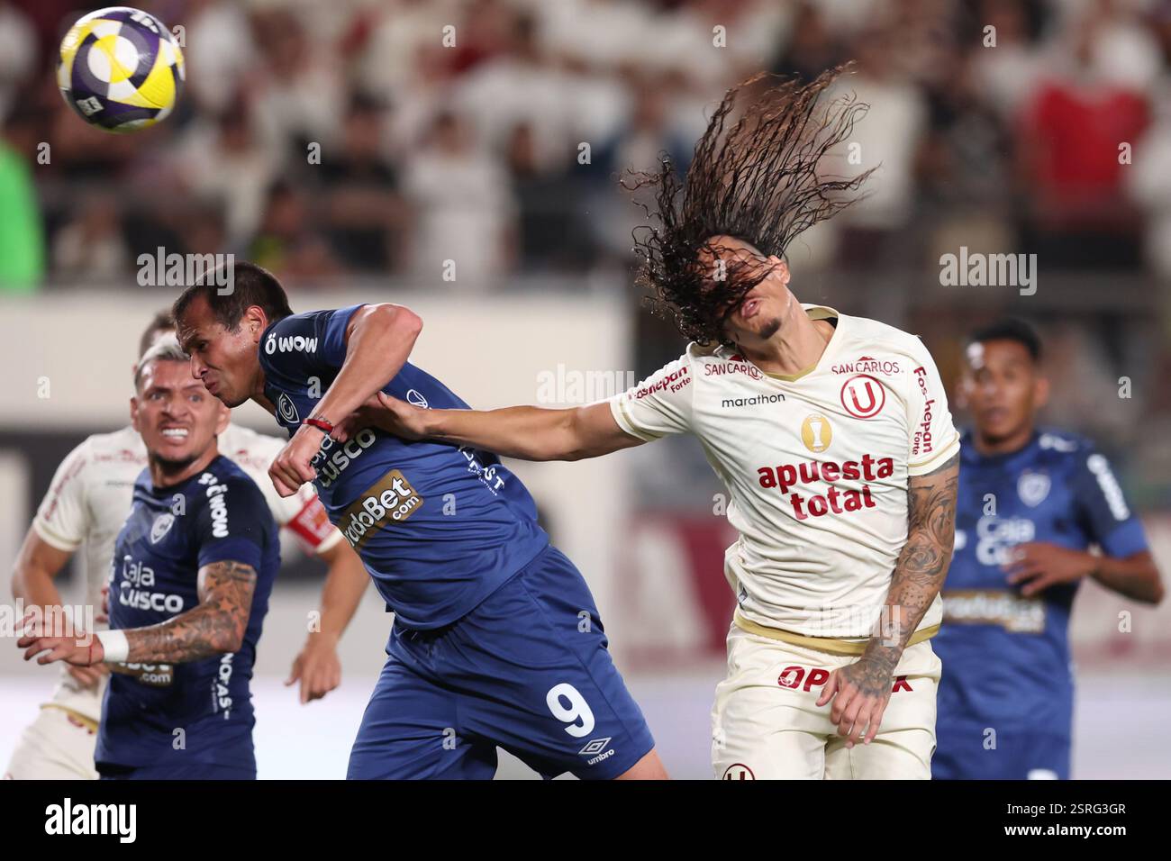 Lima, Peru. 16th Feb, 2025. William Riveros of Universitario de ...