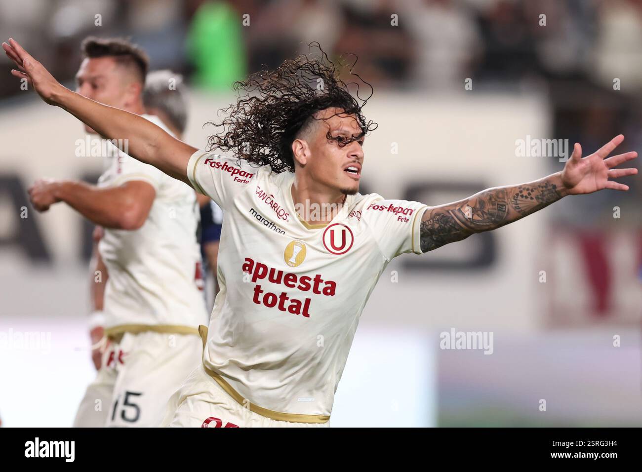 Lima, Peru. 16th Feb, 2025. William Riveros of Universitario de ...