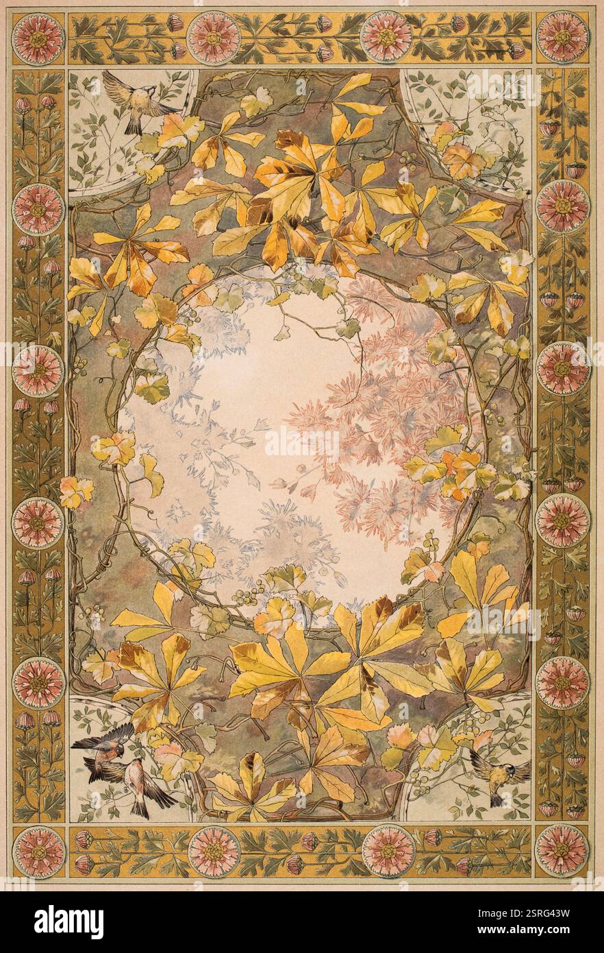 1899 Moderner Plafond (Modern Ceiling), watercolour interior design by ...