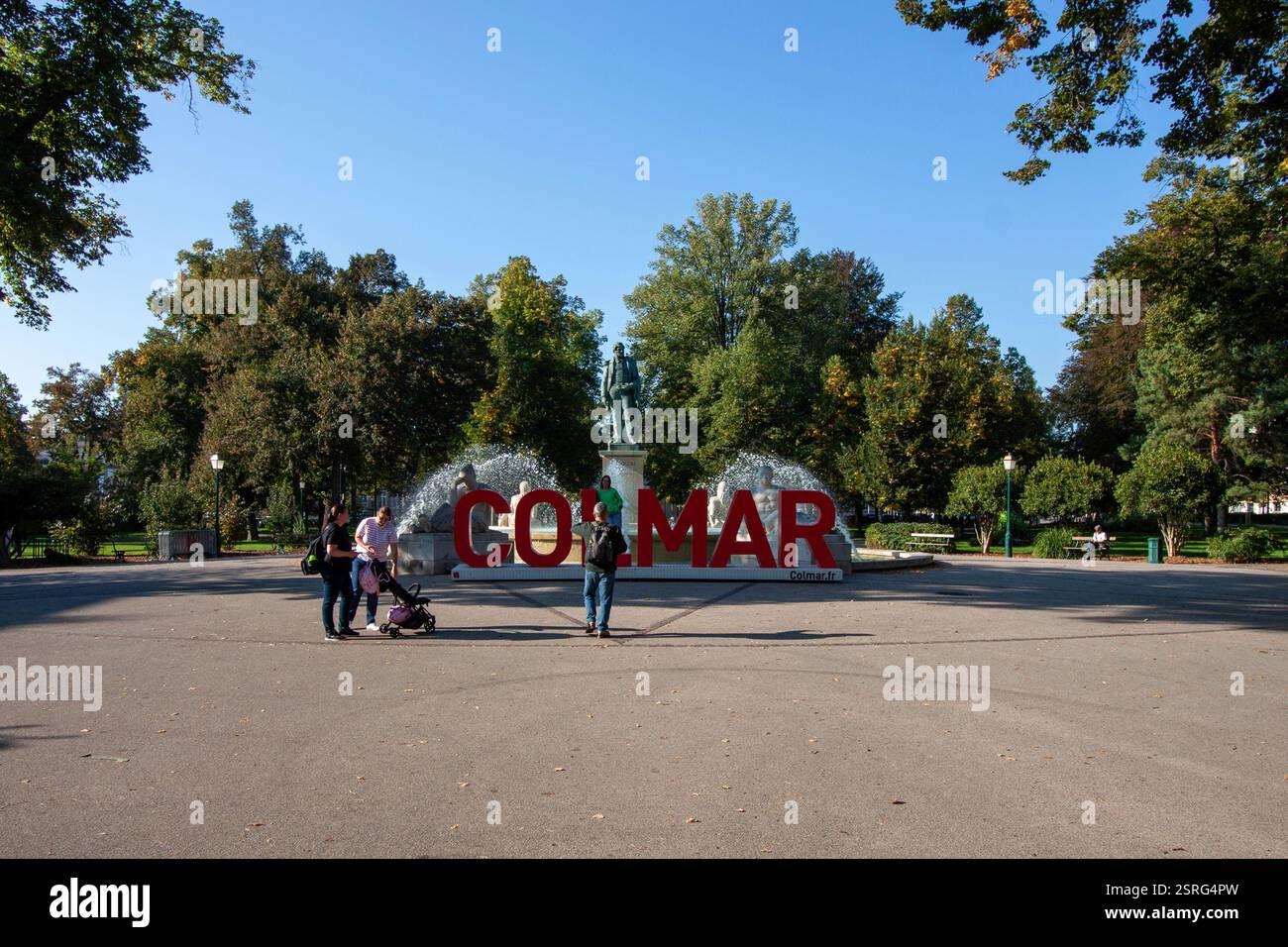 COLMAR, FRANCE - SEPTEMBER 20, 2024: Welcome to Colmar sign and ...