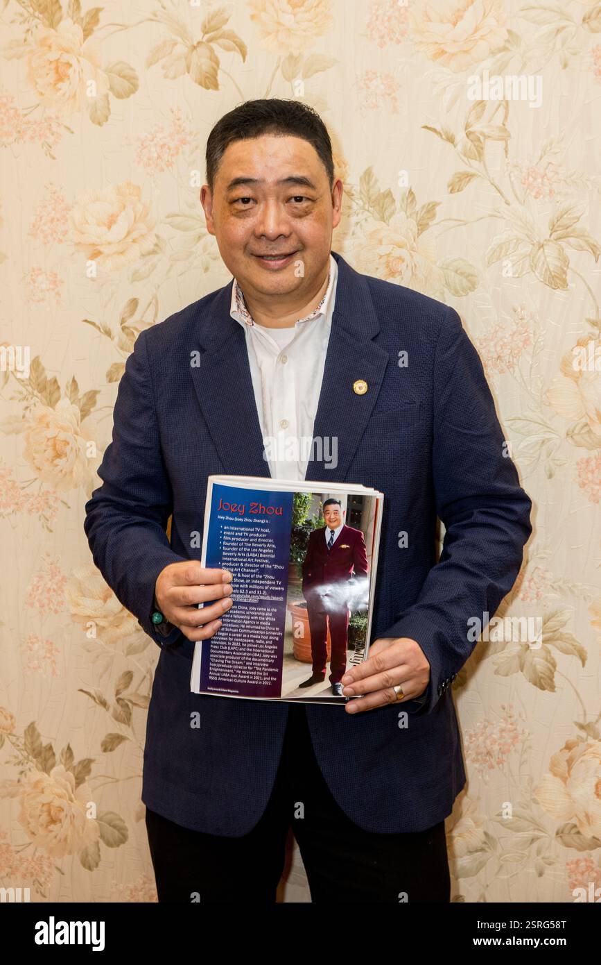 Joey Zhou TV Host & founder of Los Angeles Beverly Arts (LABA) at Freda ...