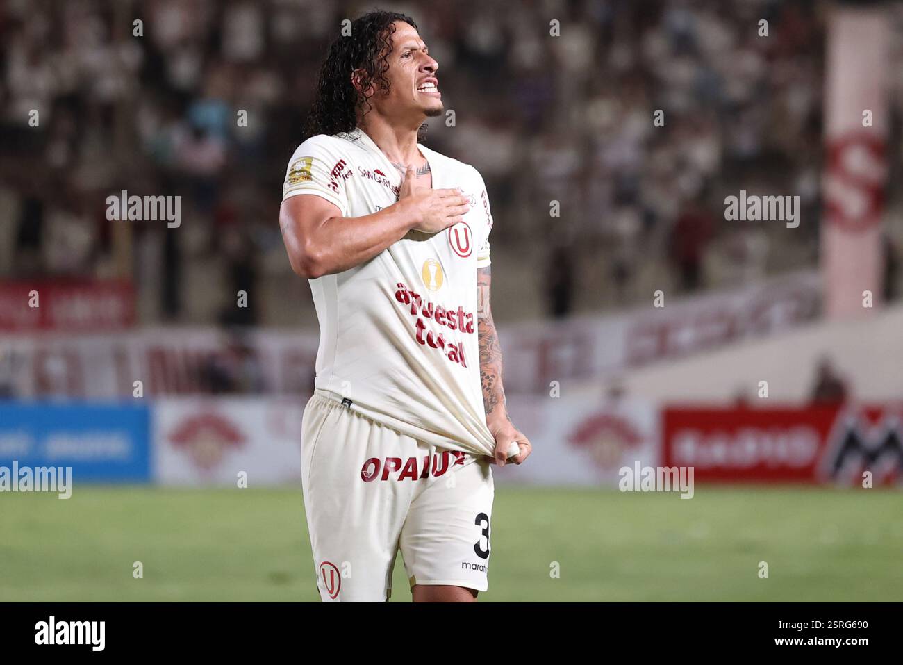 Lima, Peru. 16th Feb, 2025. William Riveros of Universitario de ...