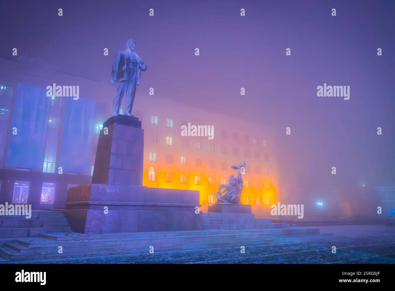 Vladimir Lenin statue, Soviet communist leader, in Stavropol city ...