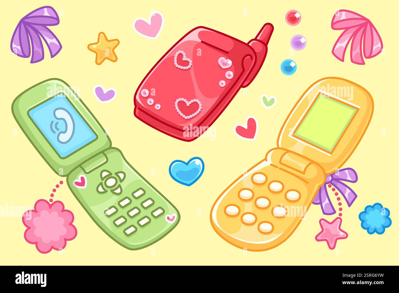 1990's mobile phone screen Stock Vector Images - Alamy
