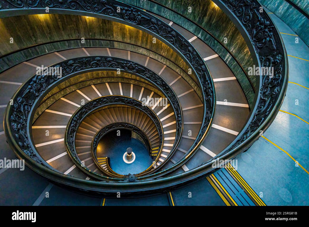 The modern double helix staircase or the Bramante spiral staircase ...