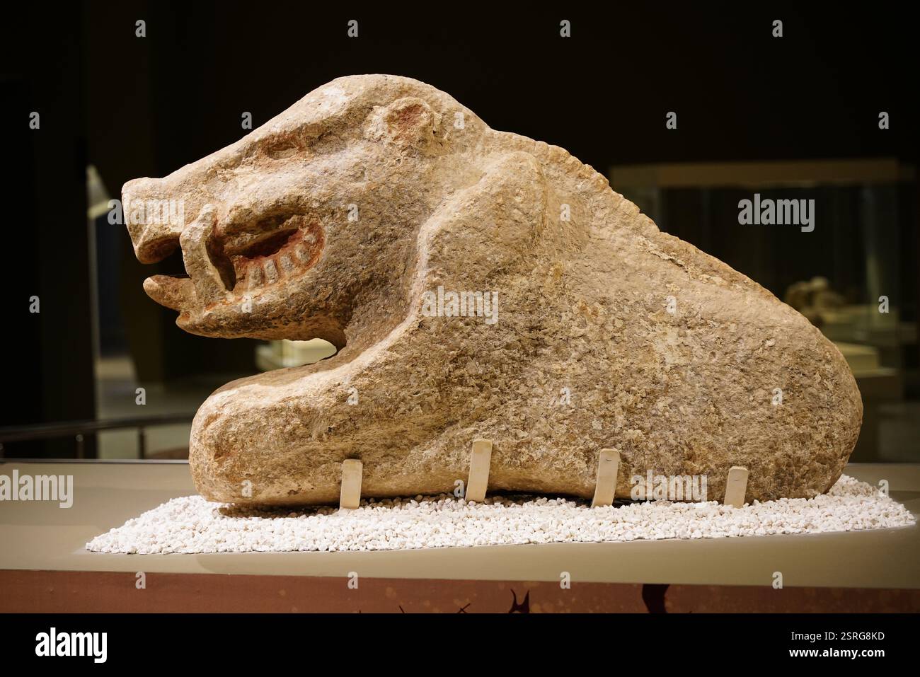 SANLIURFA, TURKIYE - FEBRUARY 02, 2025: Animal Statue from Gobekli Tepe ...