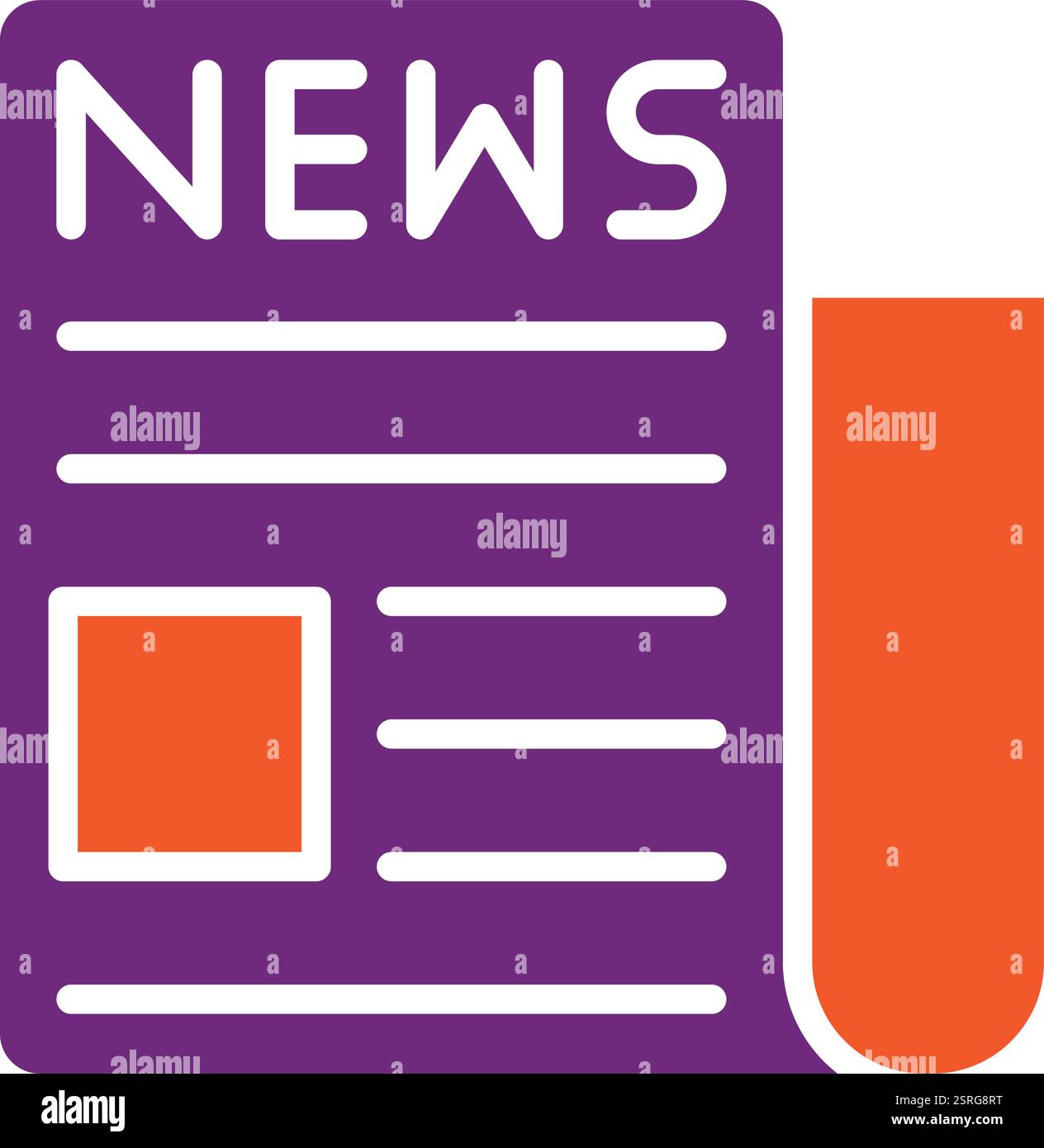 News newspaper icons set hi-res stock photography and images - Alamy