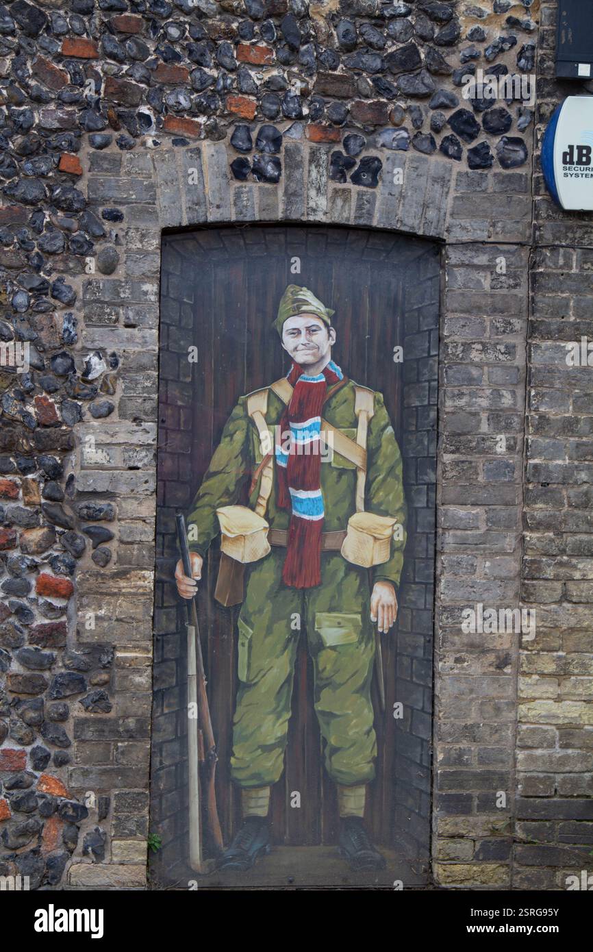 Mural of the Dad's Army character Private Frank Pike (played by Ian ...