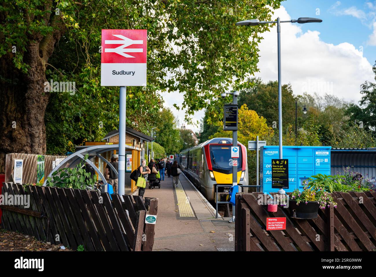 Railway station Sudbury Suffolk Stock Photo - Alamy