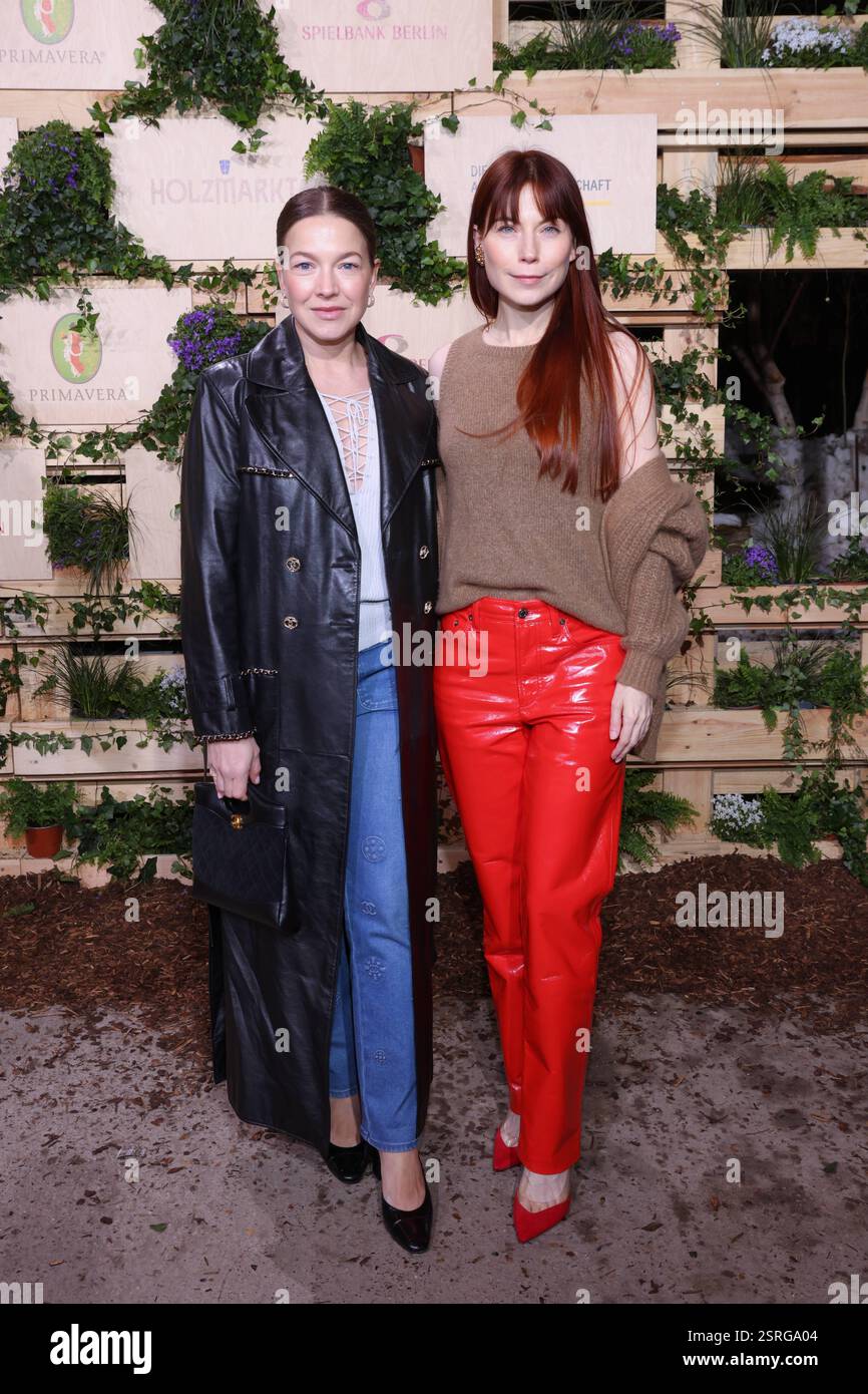 15.02.2025, Hannah Herzsprung und Nora Waldstaetten zur Medienboard ...