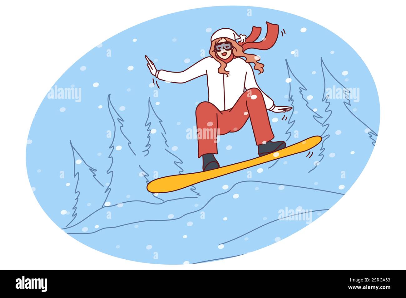 Winter holidays concept girl Cut Out Stock Images & Pictures - Alamy