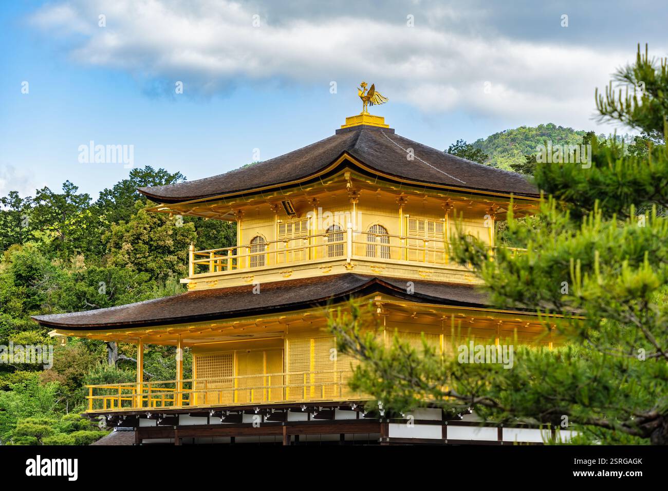 The impressive building structure of Rokuon-ji Kinkakuji (Golden ...