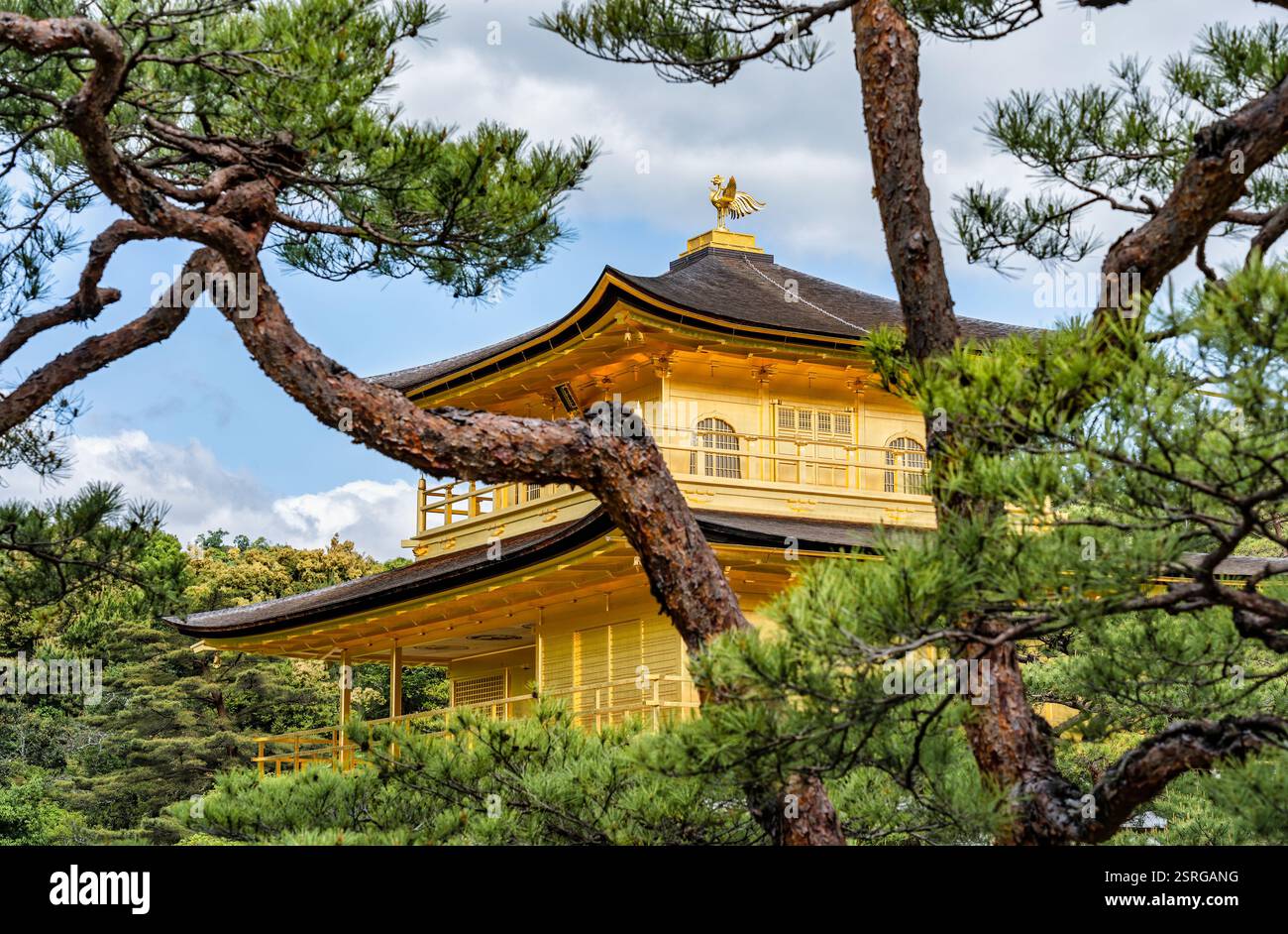 The impressive building structure of Rokuon-ji Kinkakuji (Golden ...