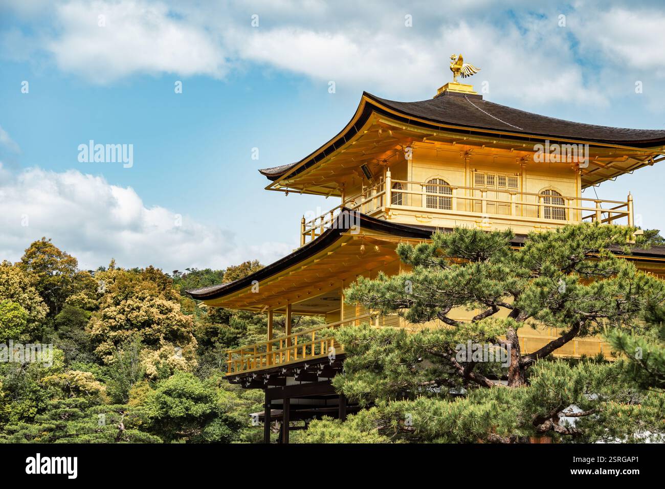 The impressive building structure of Rokuon-ji Kinkakuji (Golden ...
