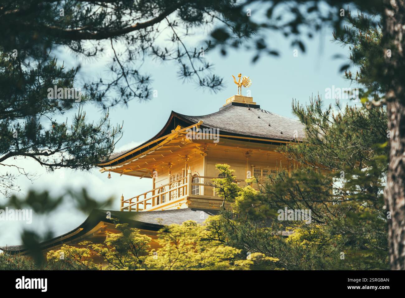 The impressive building structure of Rokuon-ji Kinkakuji (Golden ...