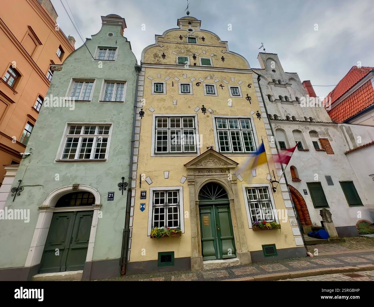 Three brothers houses in the old town of Riga Stock Photo - Alamy